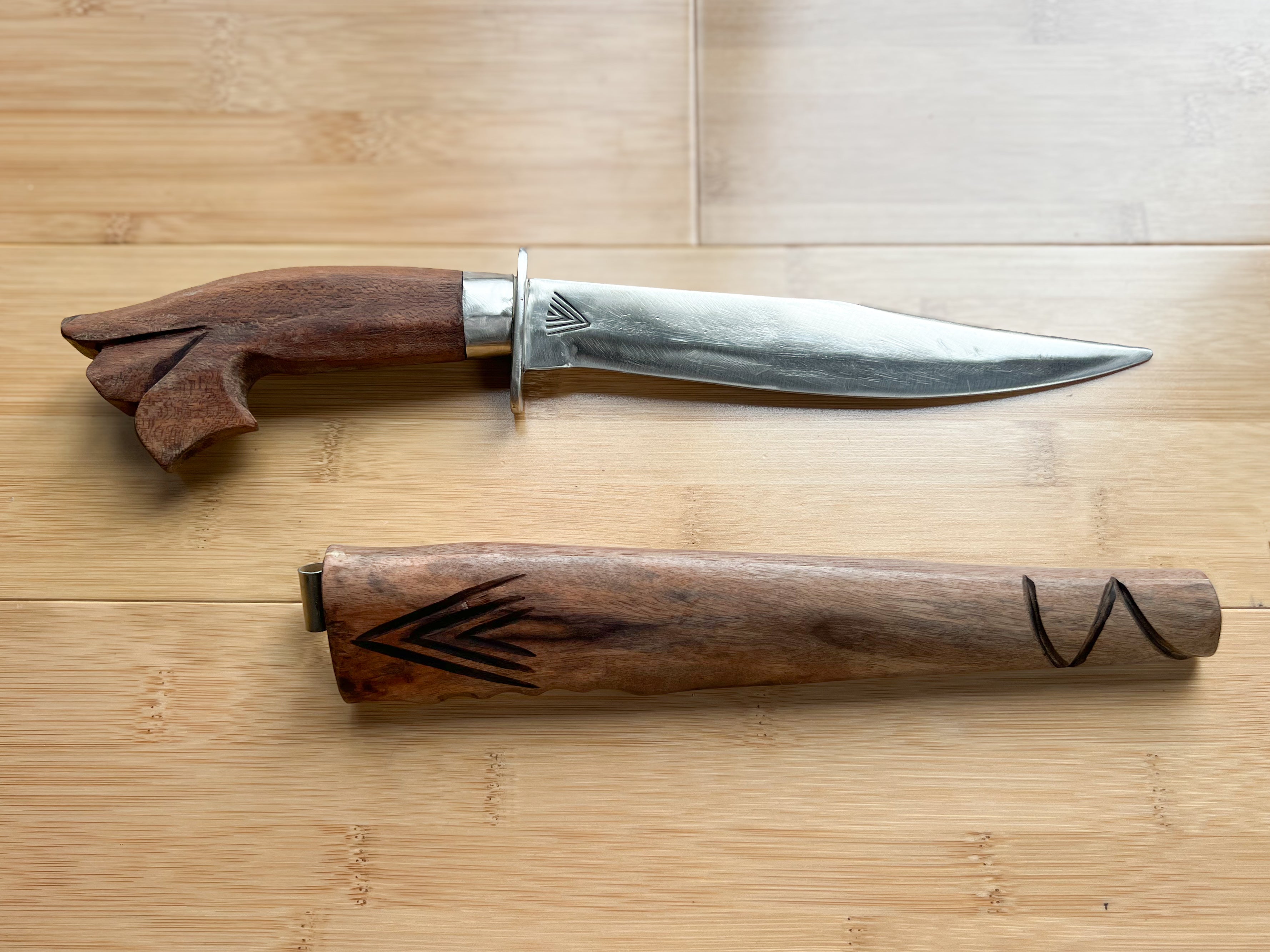 Training Dagger - Trigonal Gear 8" Hand-Forged Stainless Steel Trainin